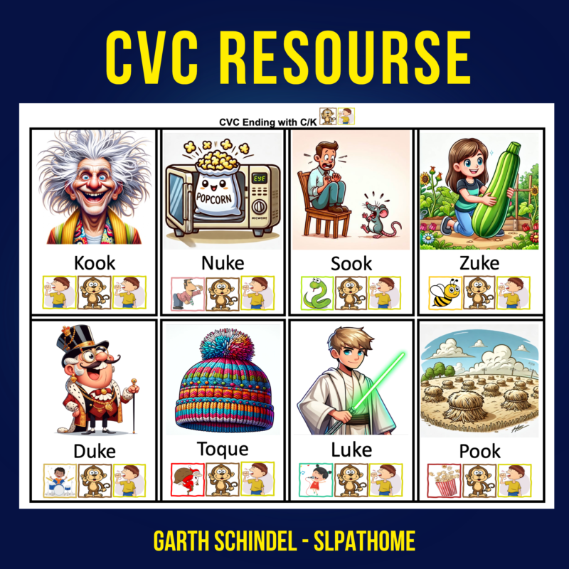 Comprehensive CVC Practice Resource - Speech Therapy at Home